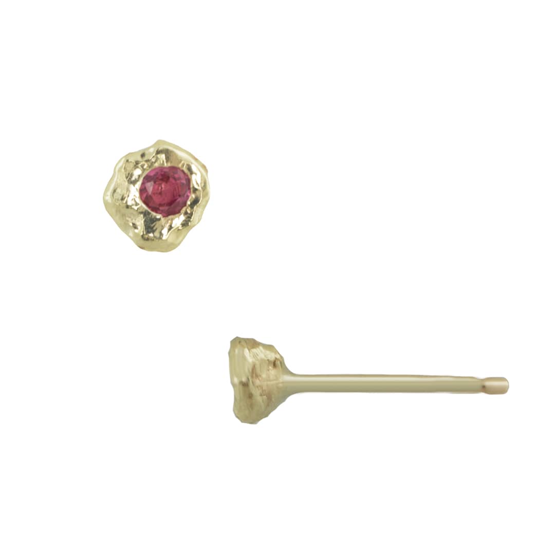 Ruby Petra Round Studs – alexispavlantos